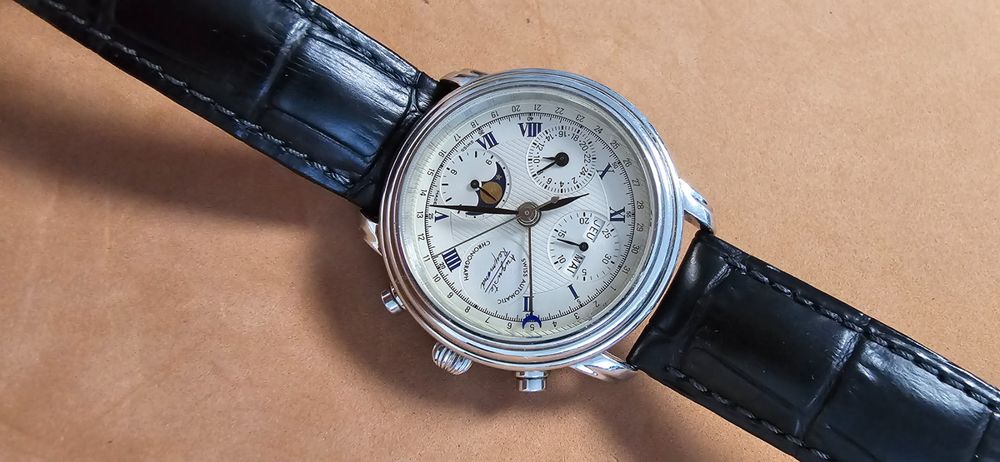 AUGUSTE RAYMOND MONDPHASE CHRONOGRAPH COTTON CLUB | Acheter sur Ricardo