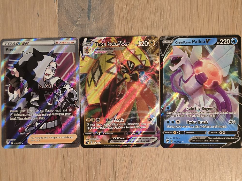 Pokemon Karten Piers Tapu Koko VMAX Palkia V | Kaufen auf Ricardo