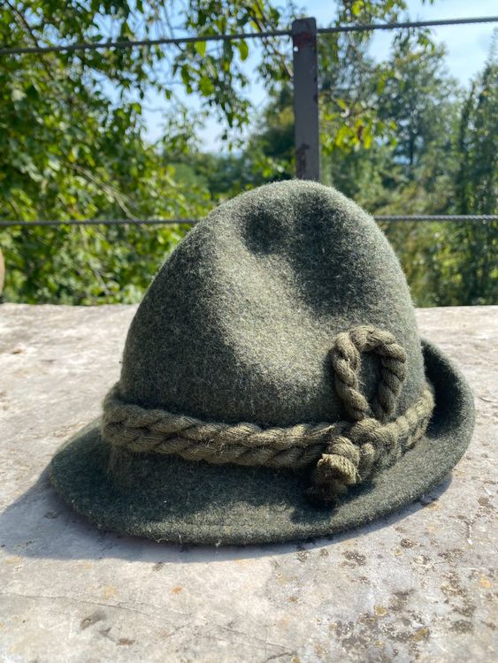 Tiroler Jägerhut Wollfilz olivgrün Grösse 57, Risa (Gebraucht) in ...