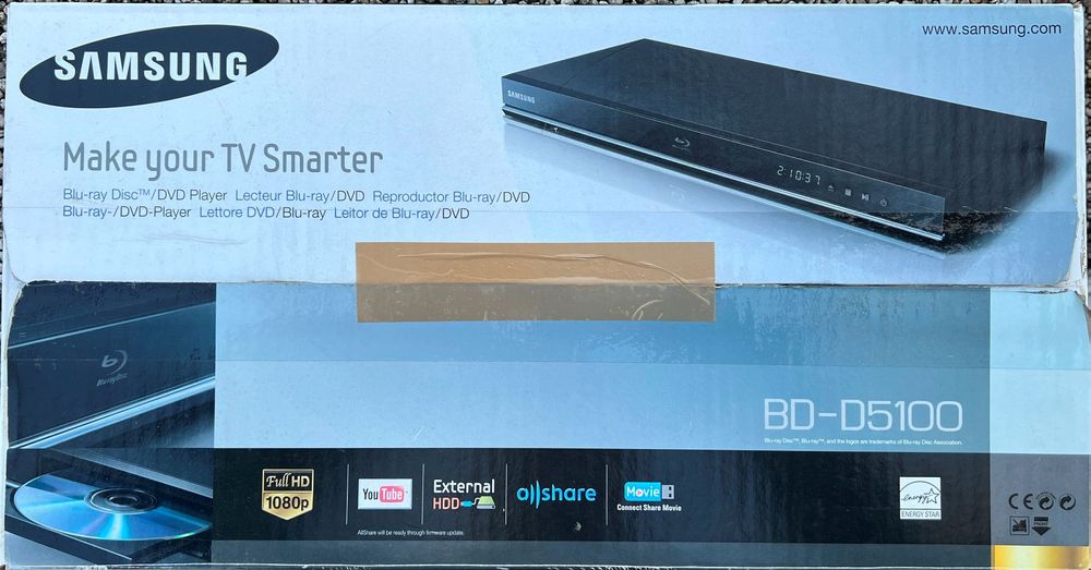 SAMSUNG BD-D5100 Blu-ray Disc / DVD Player (Neu und originalverpackt ...