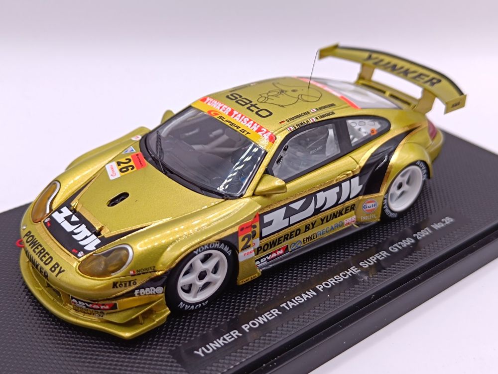 1/43 YUNKER POWER TAISAN PORSCHE SUPER GT300 2007 EBBRO 965 (Neu und ...