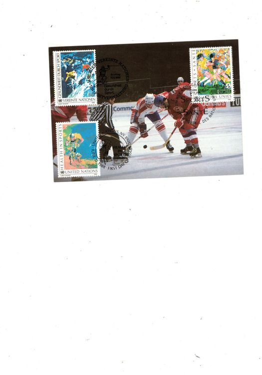 Olympiade Briefmarken UNO 3 versch. Länder Stempel SPORT (Gebraucht) in Widnau für CHF 2 – mit ...