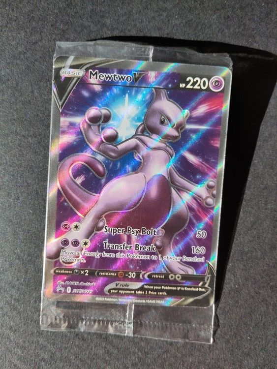 Ab 1,- Pokemon "Mewtwo V SWSH229" Full art, Promo OVP (Neu und originalverpackt) in Meggen für ...