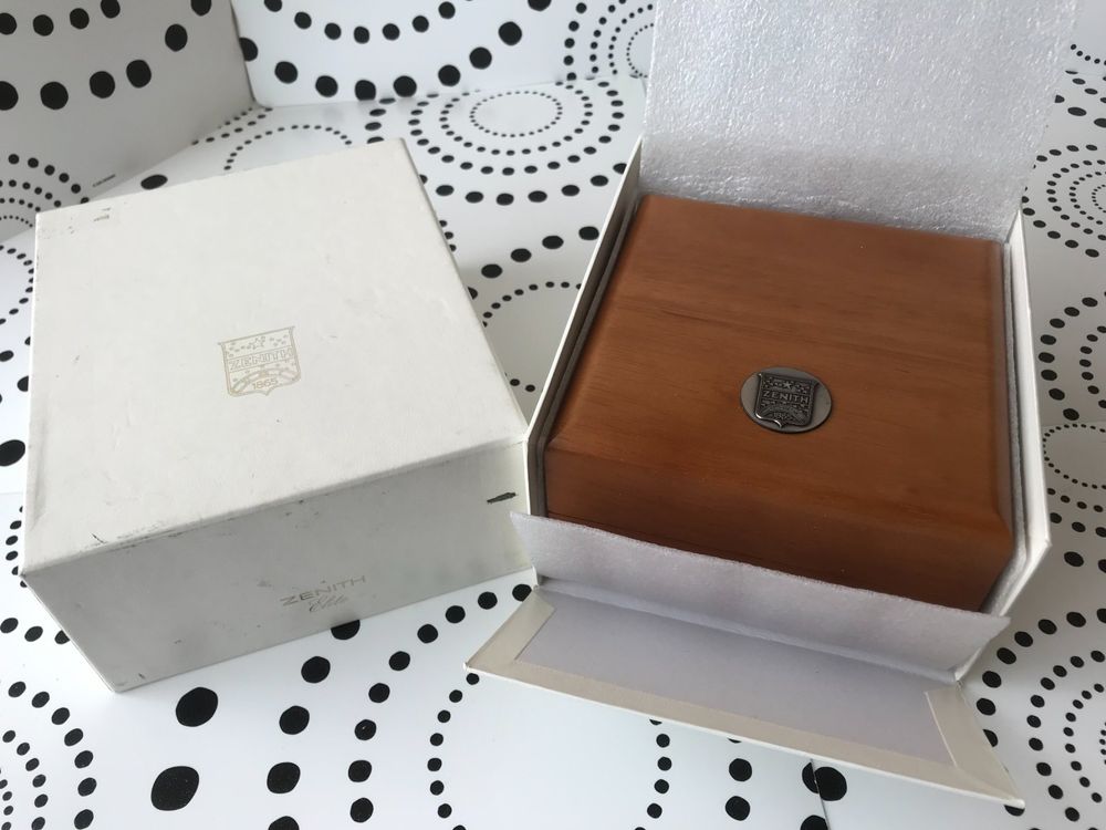 ZENITH ORIGINAL - WATCH BOX ECRIN - SCHACHTEL - VINTAGE !!! (Neu ...