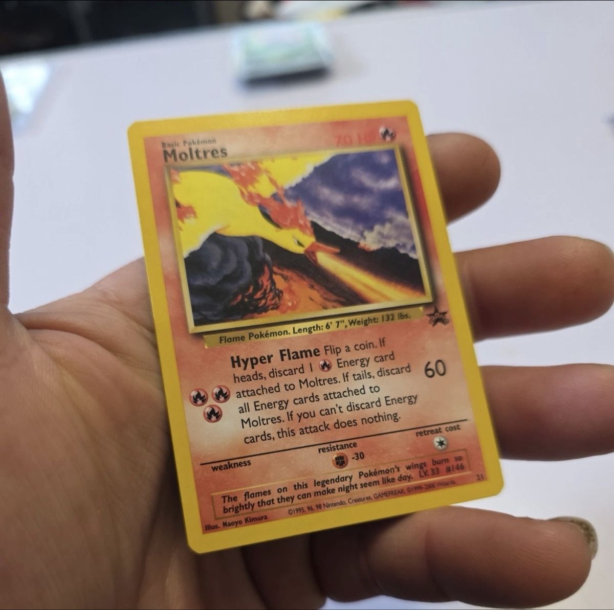 Pokemon MOLTRES BLACK STAR Legendary Fire Bird Movie WOTC pr (Neu ...