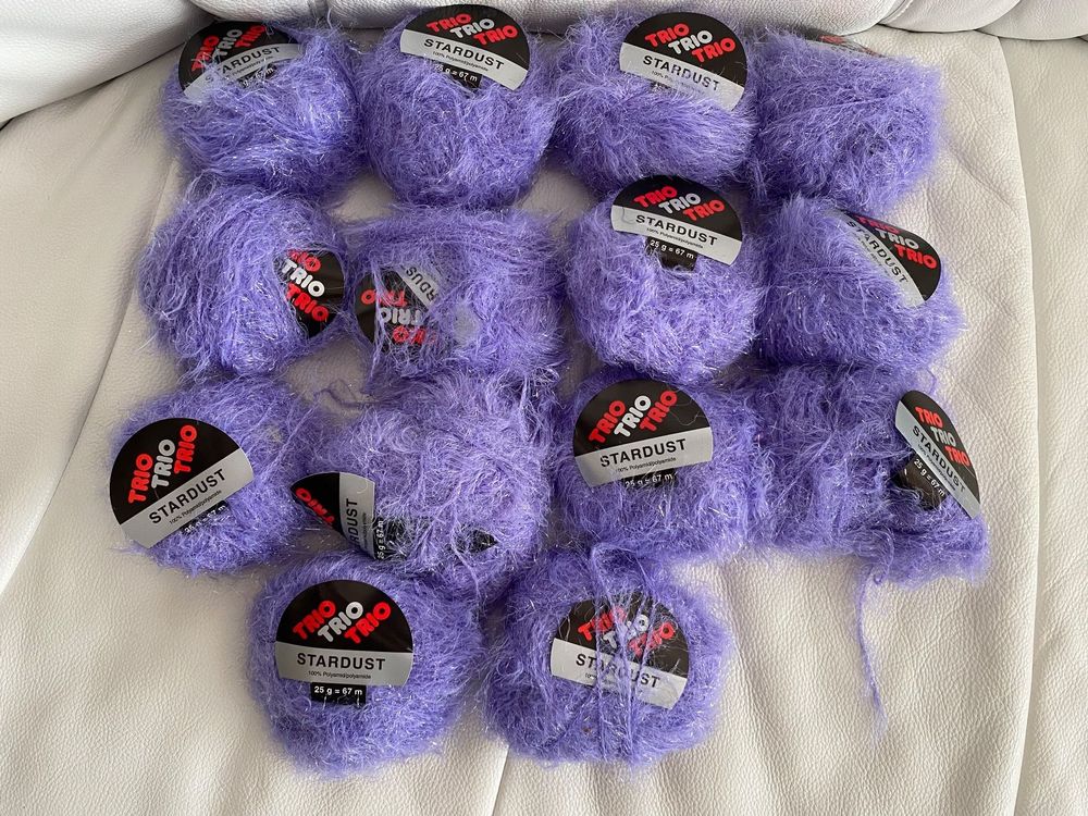 14 Knäuel Trio Wolle Stardust je 25 g = 67 m NEU (Neu (gemäss ...