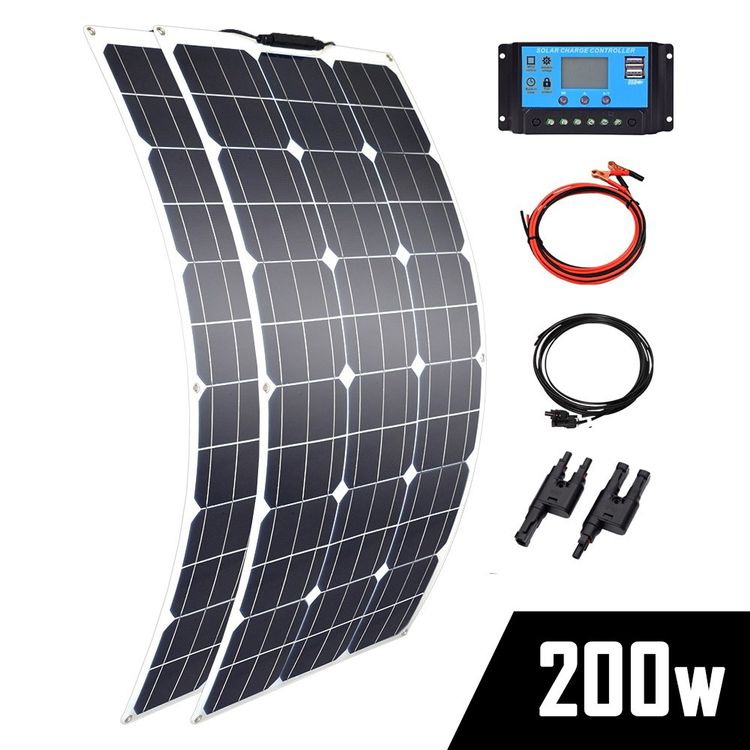 Flexibles Solarpanel Set 200w / Kit panneau solaire [NEU] | Comprare su Ricardo