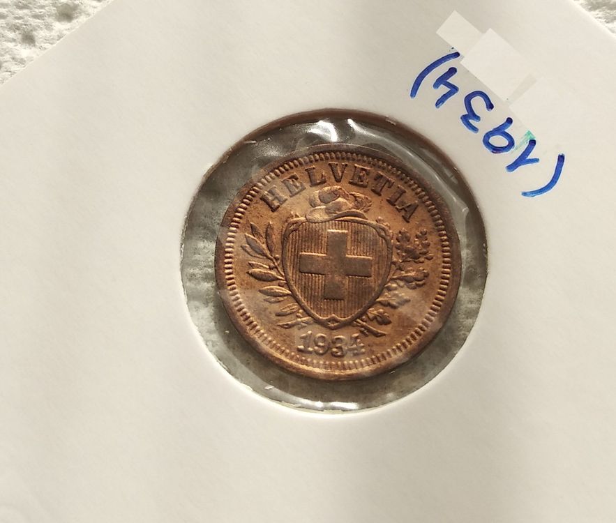1 Rappen 1934 (Gebraucht) in Nyon für CHF 3 – mit Lieferung auf Ricardo kaufen