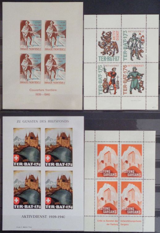 SOLDATENMARKEN: 4 postfrische Blocks ** (170.–) | Kaufen auf Ricardo