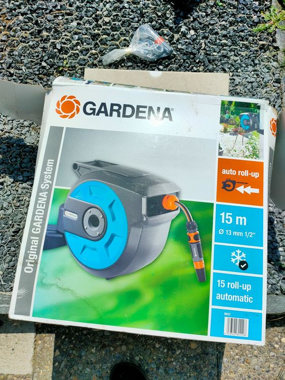 Gardena Wand-Schlauchbox 15 roll-up automatic (Gebraucht) in Wettingen ...