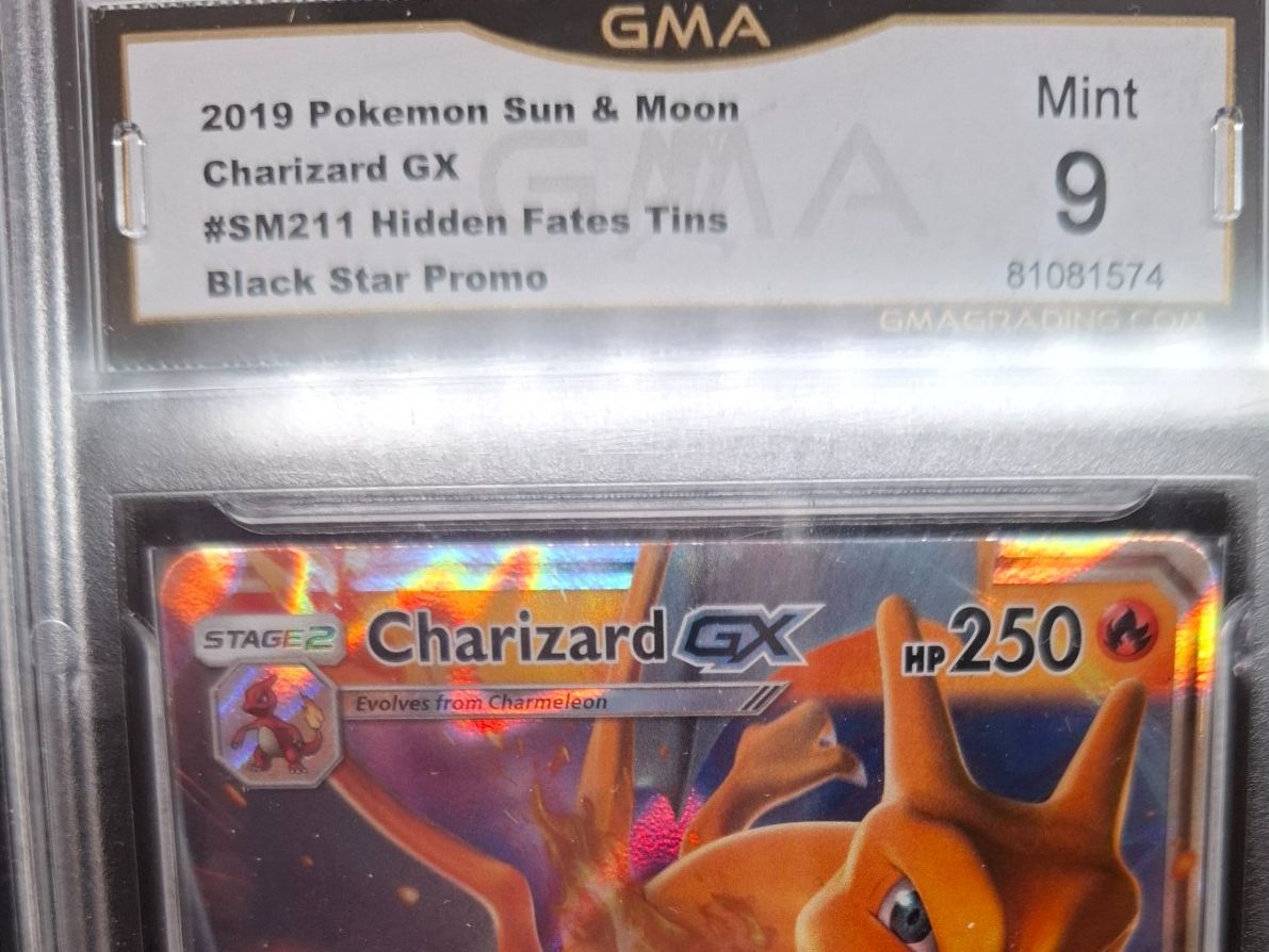 Charizard GX – Hidden Fates Tins – SM211 – GMA 9 - Mint /46 (Neu ...