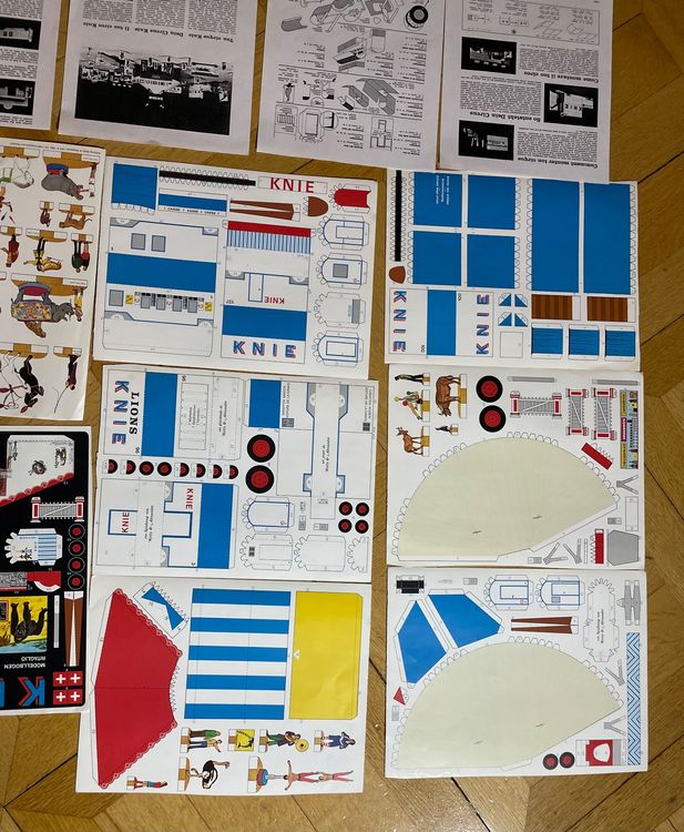 Bastelbogen Zirkus Knie aus 1983 - sehr guter Zustand (Neu (gemäss ...