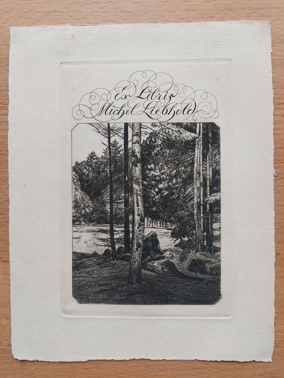 Exlibris Felix Hollenberg - Original Radierung (Gebraucht) in Obfelden ...