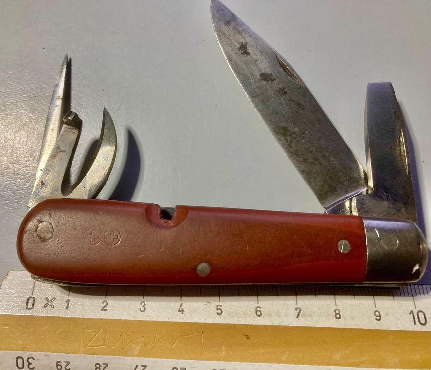 Militärsackmesser von Elsener Schwyz 1941 VICTORINOX-Messer (Gebraucht ...