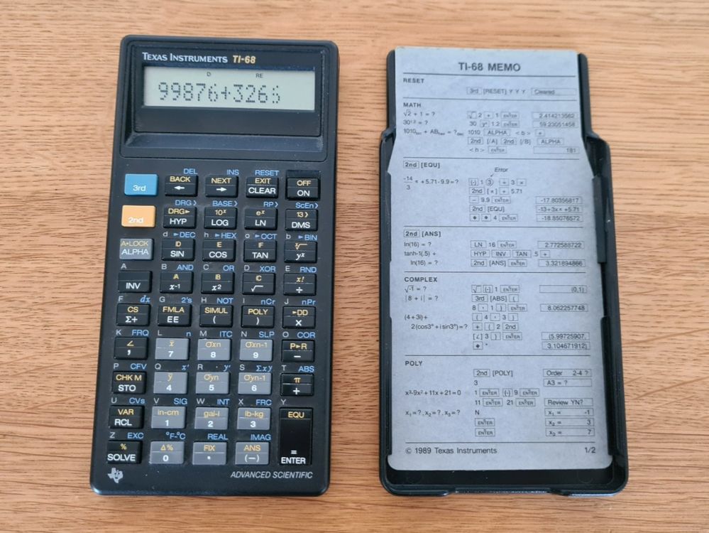 Vintage Texas Instrument TI-68 Taschenrechner (Gebraucht) in Winterthur ...