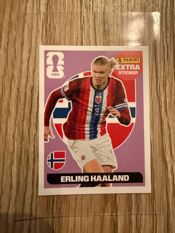 * Panini WM 2026 - Extra Sticker - Erling Haaland - Neutral* (Neuf ...