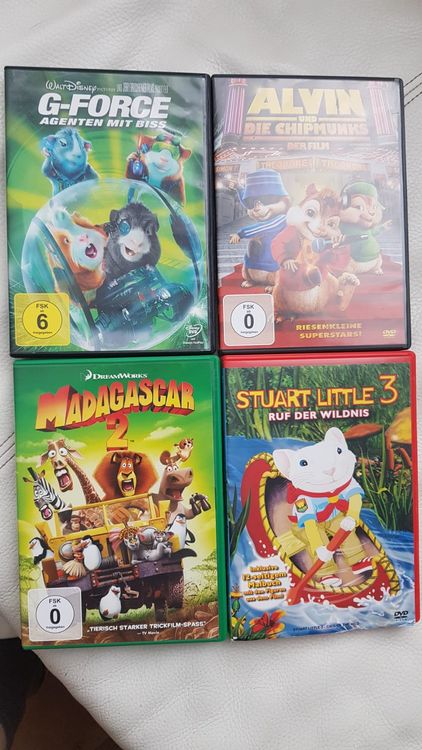 DVD - Stuart Little 3 - Alvin - G-Force - Madagscar 2 (Gebraucht) in ...