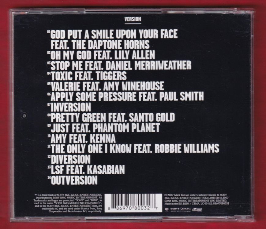Mark Ronson - Version (CD) (Gebraucht) in Zürich für CHF 3 – mit ...