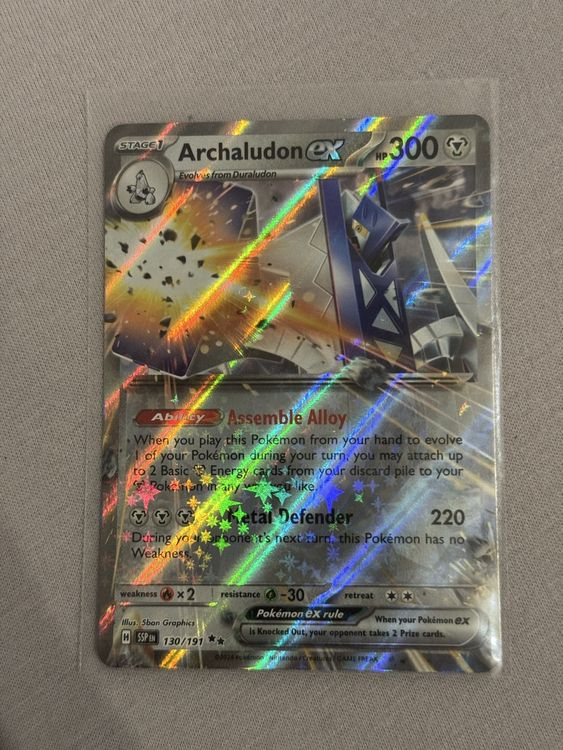 Pokémon Archaludon ex 130/191 Surging Sparks (Neu (gemäss Beschreibung ...