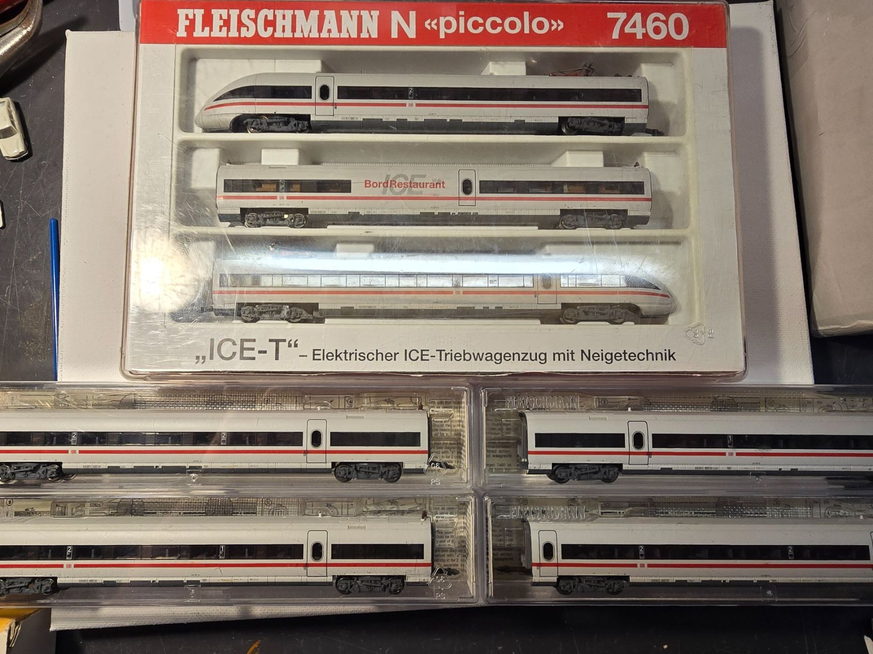 FLEISCHMANN ICE 7460 SUPERTRAIN, 7 TEILIGER ZUG, SPUR N, OVP (Neu ...
