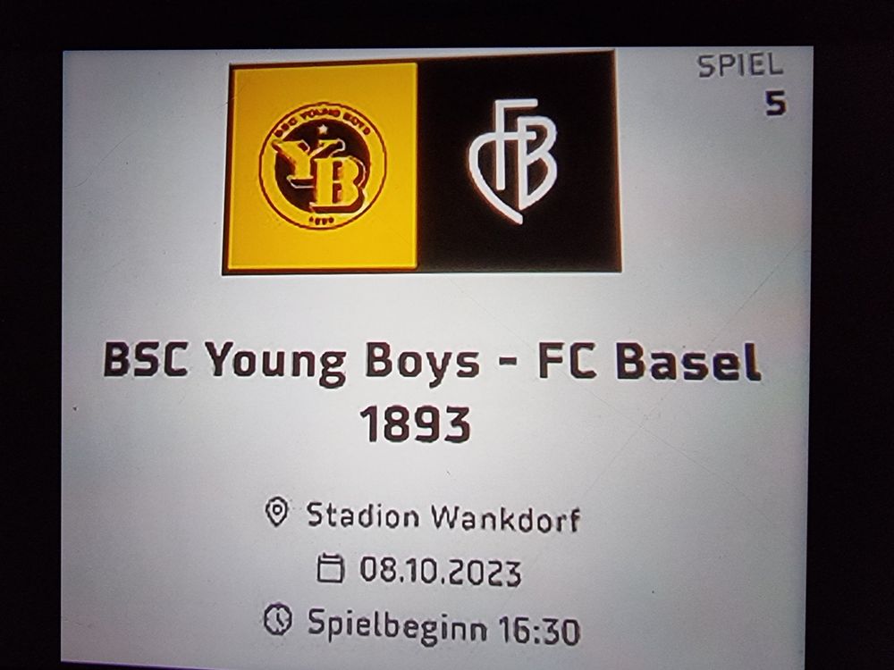 Yb Basel 2 Tickets Family Sektor Balkon freie Platzwahl | Kaufen auf ...