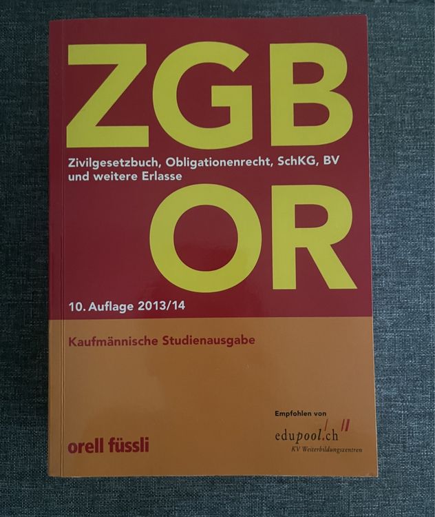 ZGB / OR 10. Auflage (Neu (gemäss Beschreibung)) in Spiez für CHF 5 ...