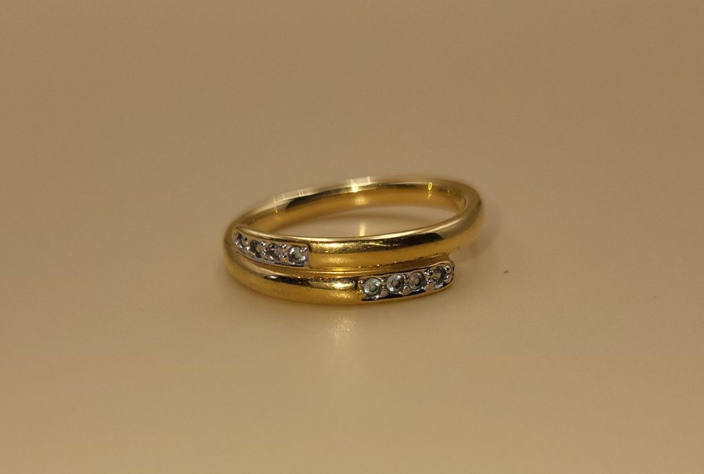 Goldene Ring Mit Steine | Kaufen auf Ricardo