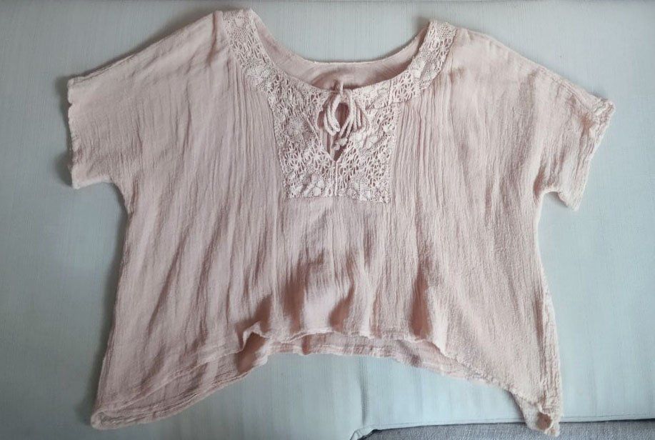 NEU Golden Jen's Pirate Booty Boho Bluse mit Spitzen zu Nile (Gebraucht ...