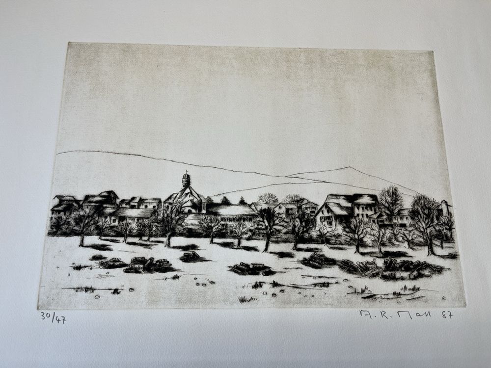 aus Grafiksammlung Radierung von Arthur Moll 1987 (Gebraucht) in ...