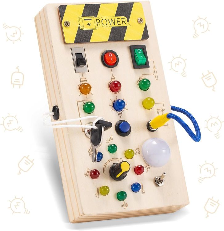 Montessori Spielzeug Busy Board Lichtschalter Activity Board (Neu ...