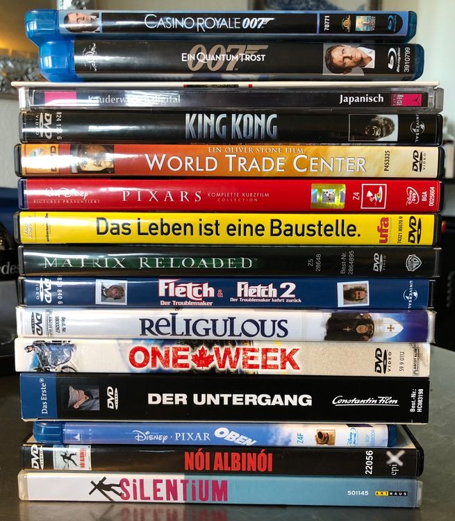 DVD Blu Ray Sammlung Matrix King Kong 007 Oben WTC Untergang | Kaufen ...