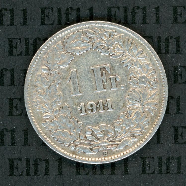 CHF___1.00 1911 vz 1 Franken (Gebraucht) in Widnau für CHF 15 – mit Lieferung auf Ricardo kaufen