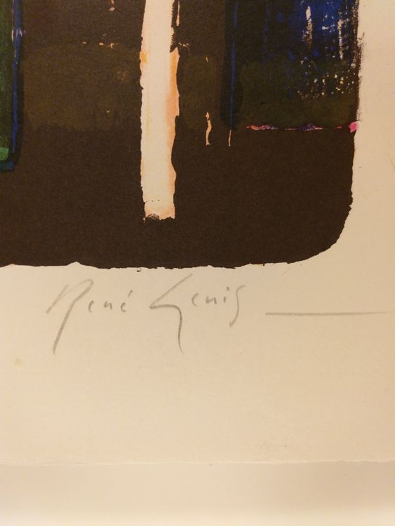 René Genis Lithographie handsigniert | Kaufen auf Ricardo