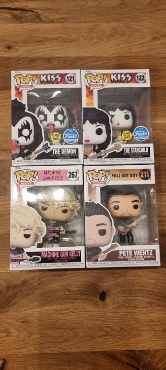 Funko Pop! Rock Kiss glow machine gun Kelly Fall out Boy | Kaufen auf ...