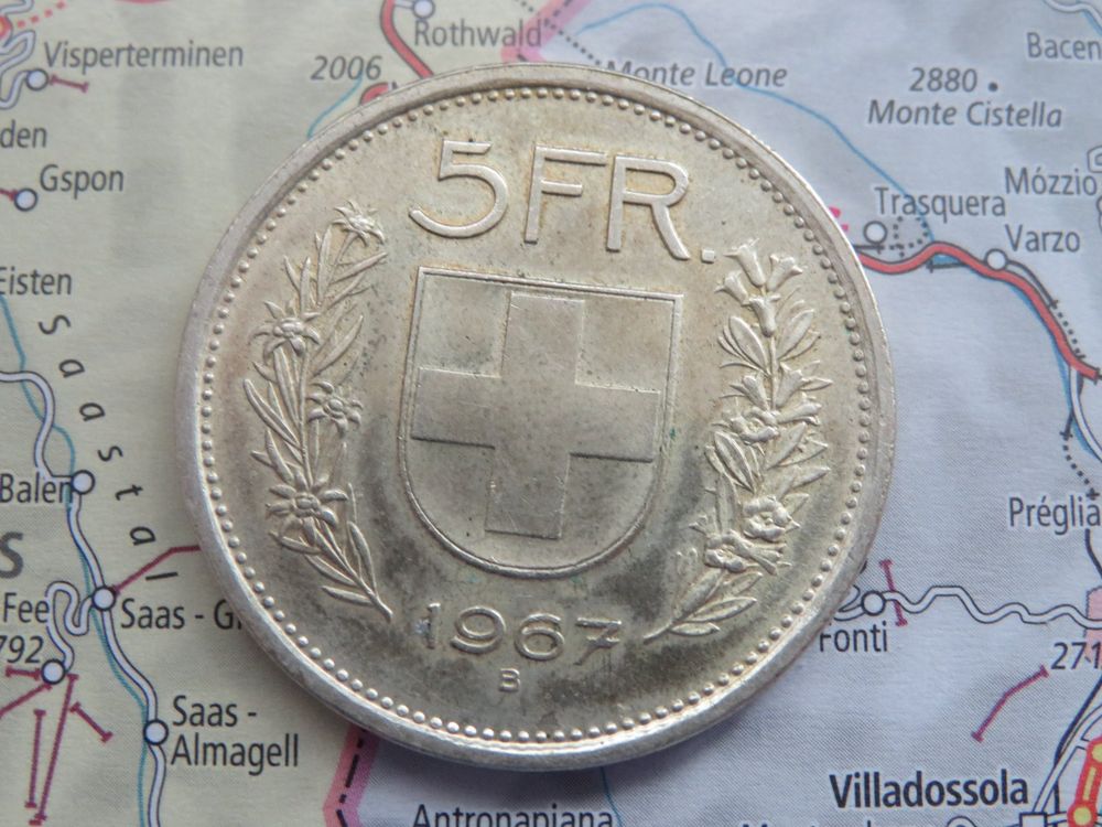 5 Franken Münze 1967 | Kaufen auf Ricardo