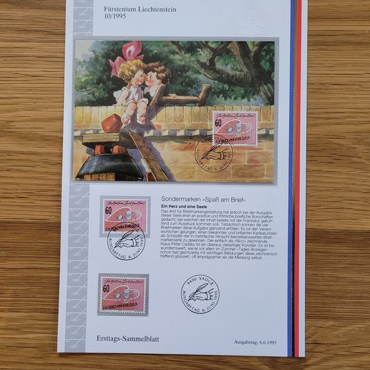 Documente Fürstentum Liechtenstein Vaduz 1995 (Gebraucht) in Biel/Bienne für CHF 1 – mit ...