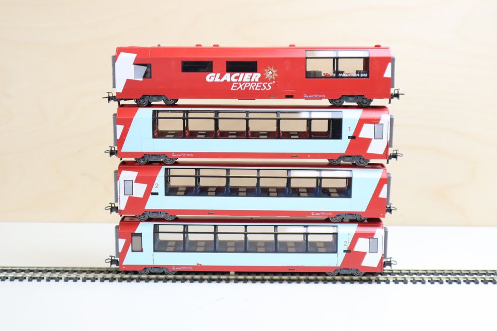 BEMO 4 x RhB Panoramawagen Glacier Express - H0 Märklin (Gebraucht) in Winterthur für CHF 190 ...