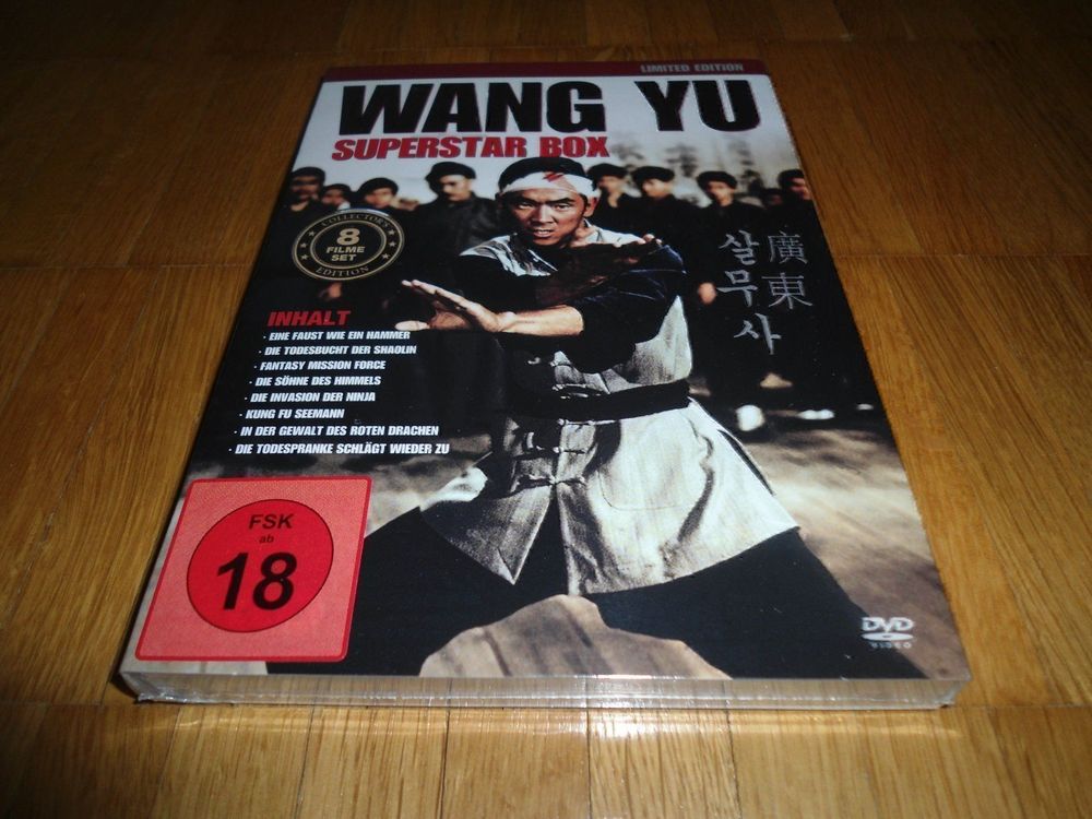 Wang Yu - Superstar Box - Limited Edition - 8 FILME (Neu und ...