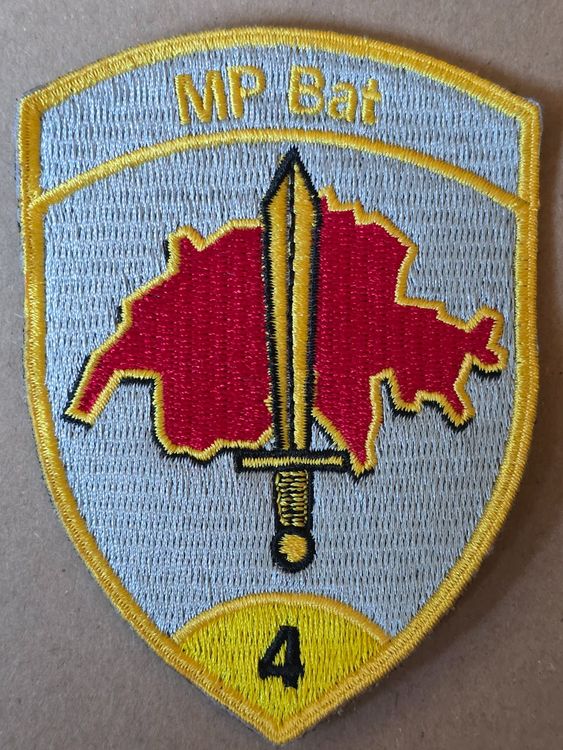 Militar Polizei Badge MP BAT 4 Gelb Original (Neu (gemäss Beschreibung ...