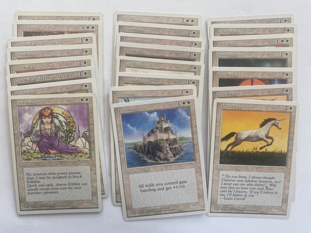 4th Edition - Full Set Common Cards White (23) (Gebraucht) in ...