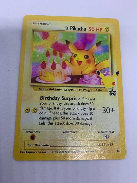 Pokemon Pikachu Celebration Card EN | Kaufen auf Ricardo