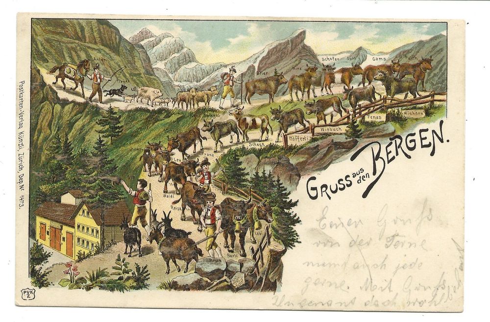 Gruss aus den Bergen - Alpstein - Litho | Kaufen auf Ricardo