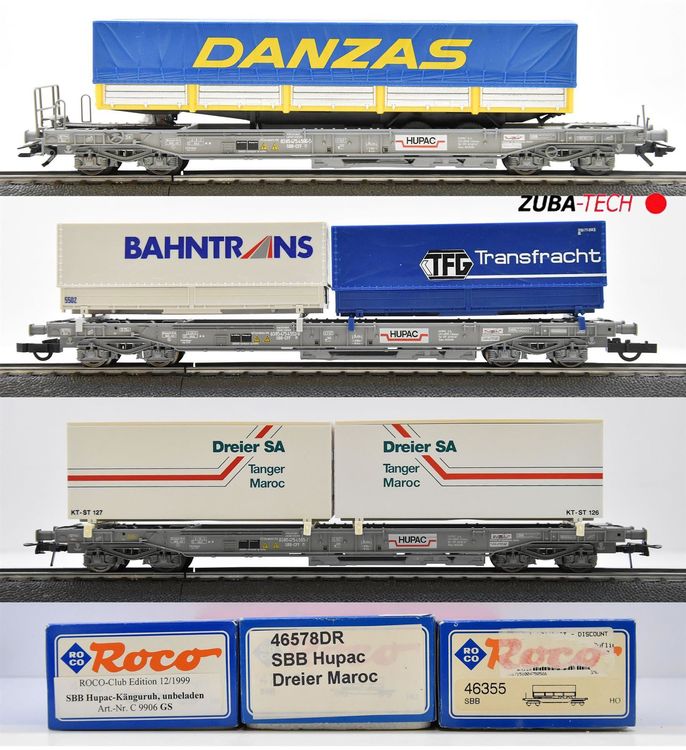 Roco 3x Tragtaschenwagen SBB H0 GS OVP (Gebraucht) in St. Gallen für CHF 71 – mit Lieferung auf ...