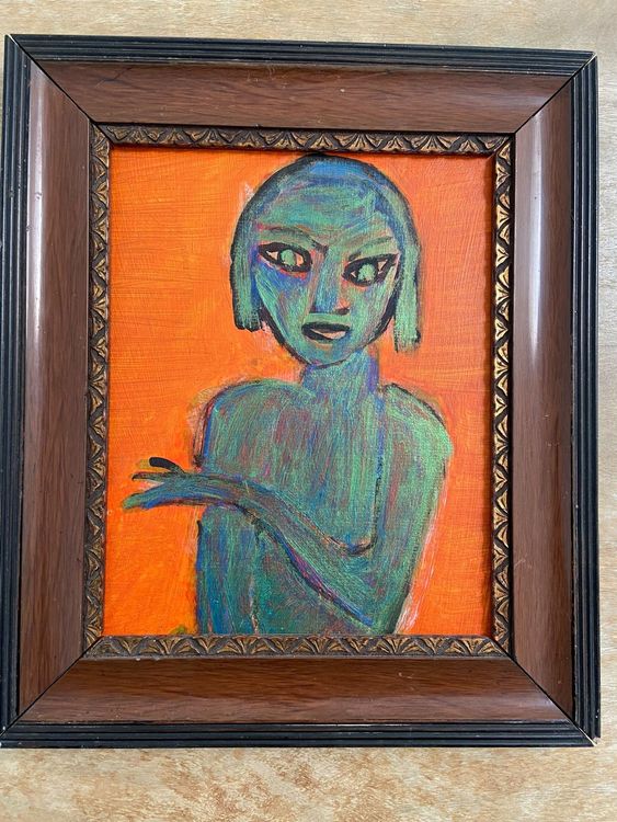 Bild Art Brut Doppeltes Portrait Peter Ammon 2014 | Kaufen auf Ricardo