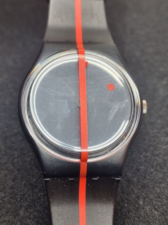 Vintage 1991 Swatch Special 700 Years GZ119 Rosso Su Black (Gebraucht ...