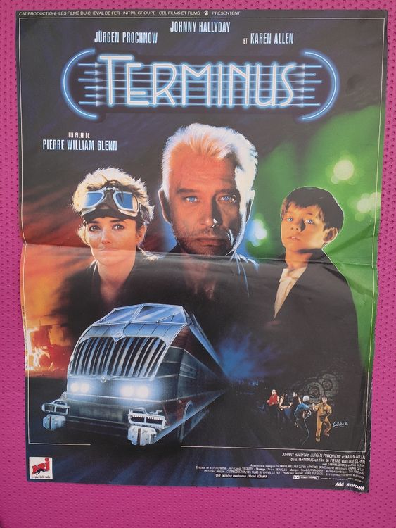 affiche cinema Johnny Hallyday couvert 53*40cm Terminus (Gebraucht) in ...