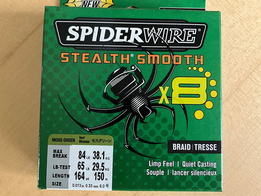 SPIDER WIRE X8 38,1kg (Neu und originalverpackt) in Courgevaux für CHF ...