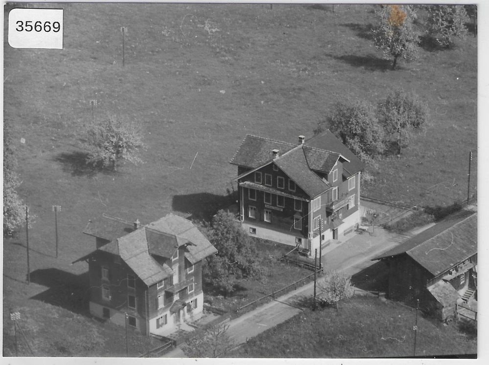 Flugaufnahme Sattel Gasthof Bahnhof - Foto: 90x120mm (Gebraucht) in Ettingen für CHF 15 – mit ...