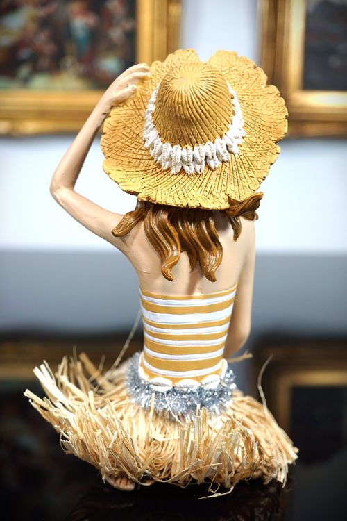 Art Deco PIN UP GIRL Bade Model PARISER MODE FIGUR SKULPTUR (Gebraucht ...