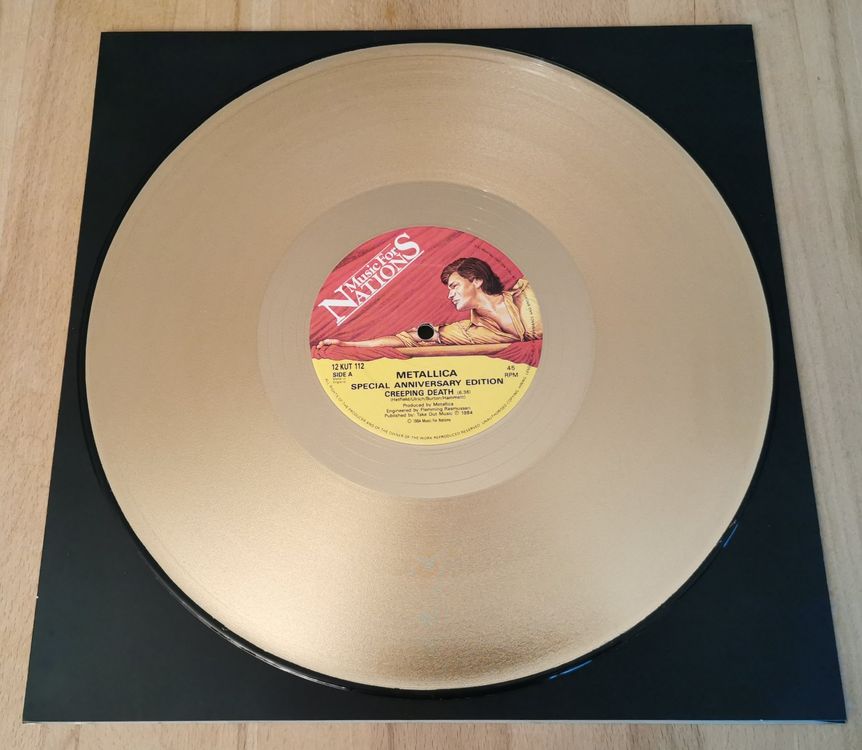METALLICA: Creeping death 12" Gold Vinyl Anniversary Edition (Gebraucht ...
